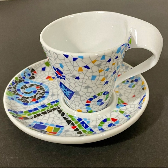 Antoni Gaudi | Dining | Antoni Gaudi Mosaic Print Espresso Cup And ...